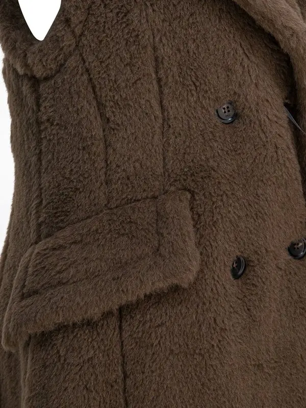 Max Mara Double-breasted Sleeveless Coat - Brown