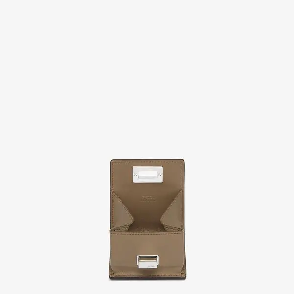 Fendi Beige Leather Coin Purse