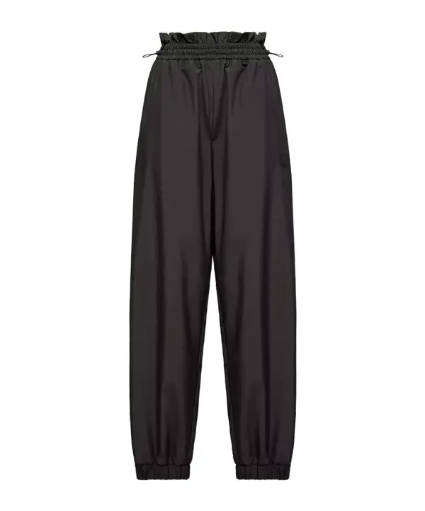 Moncler Ruffled Waistband Track Pants - Black