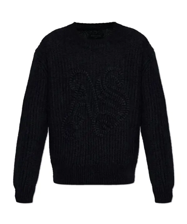 ALLSAINTS Chainy Logo Knitted Pullover Sweater - Black