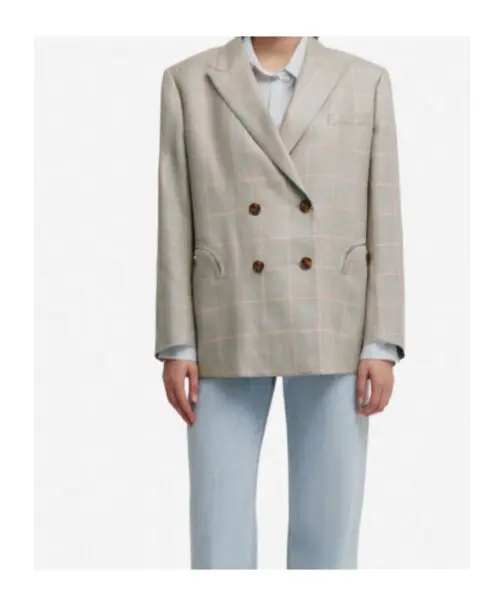 BLAZÉ MILANO Double-breasted Peak Lapel Jacket - Bavaria