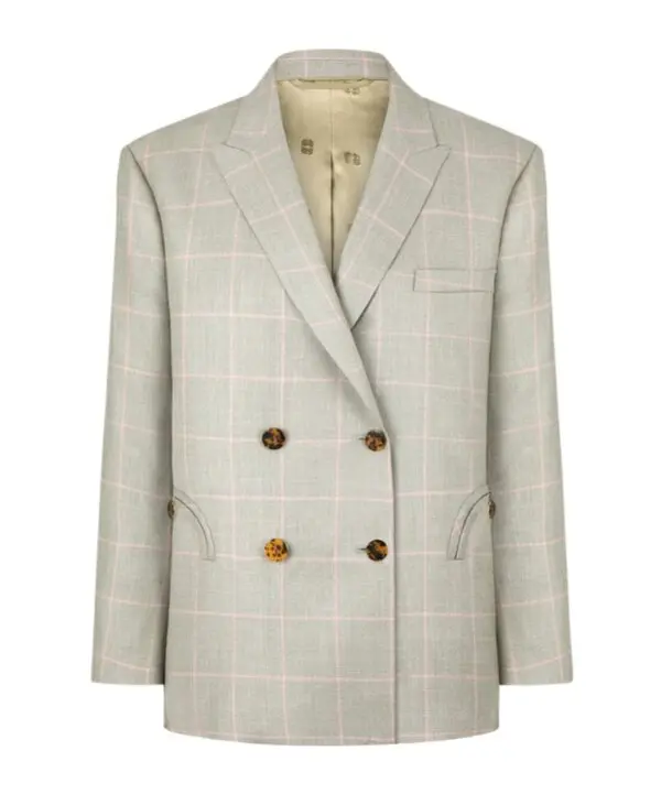 BLAZÉ MILANO Double-breasted Peak Lapel Jacket - Bavaria