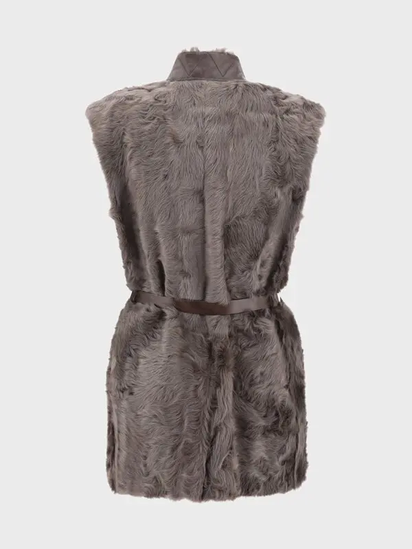 Brunello Cucinelli Shearling Belted Vest