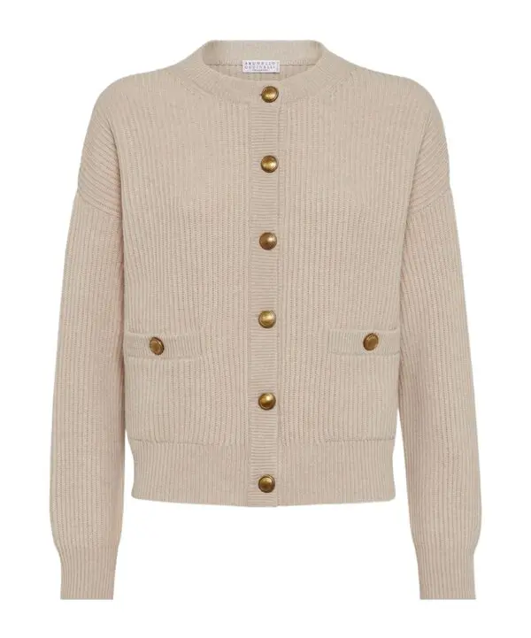 Brunello Cucinelli Crew Neck Knitted Cardigan - No