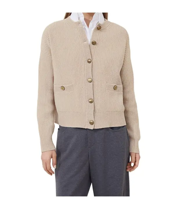 Brunello Cucinelli Crew Neck Knitted Cardigan - No