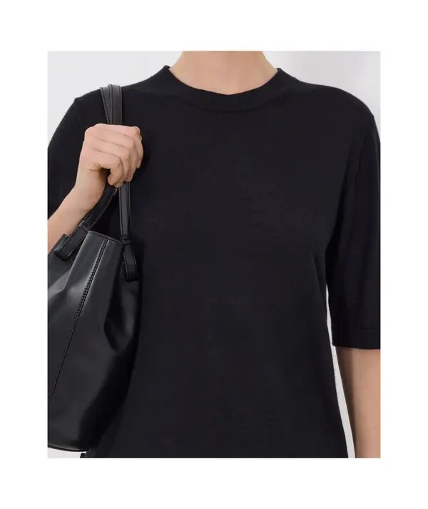 Loulou De Saison Nala Short-sleeve Cashmere Top