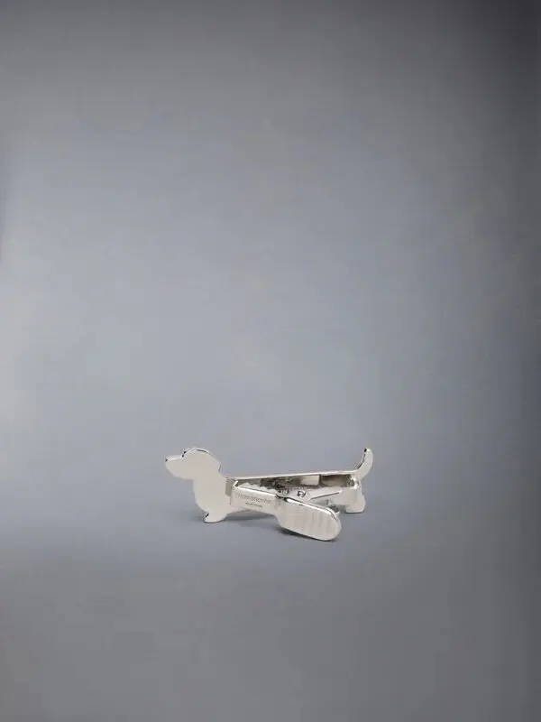 Thom Browne Puppy Tie Clip - White