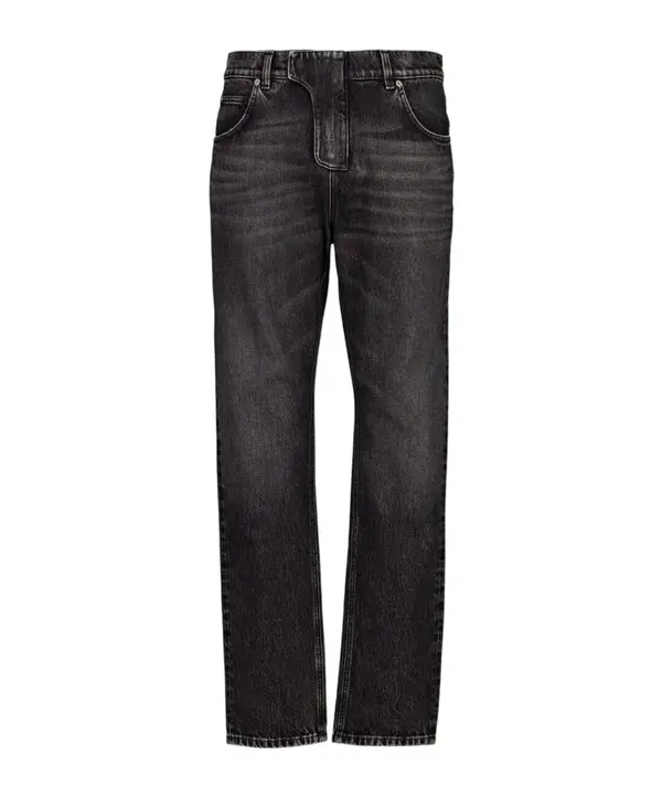 Balmain Regular-fit Denim Jeans - Dark Gray