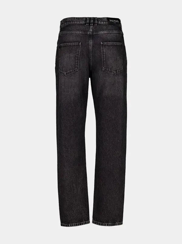Balmain Regular-fit Denim Jeans - Dark Gray