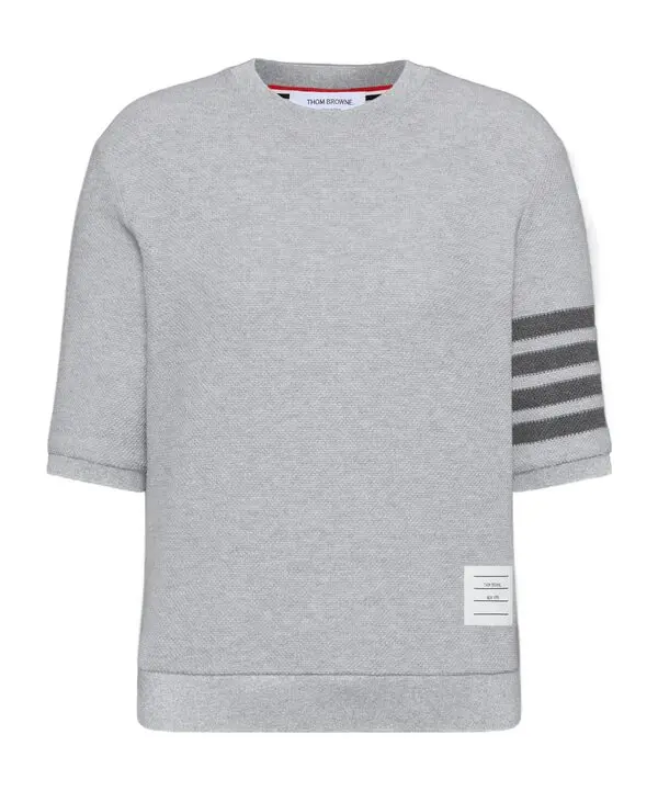 Thom Browne Four-striped T-shirt
