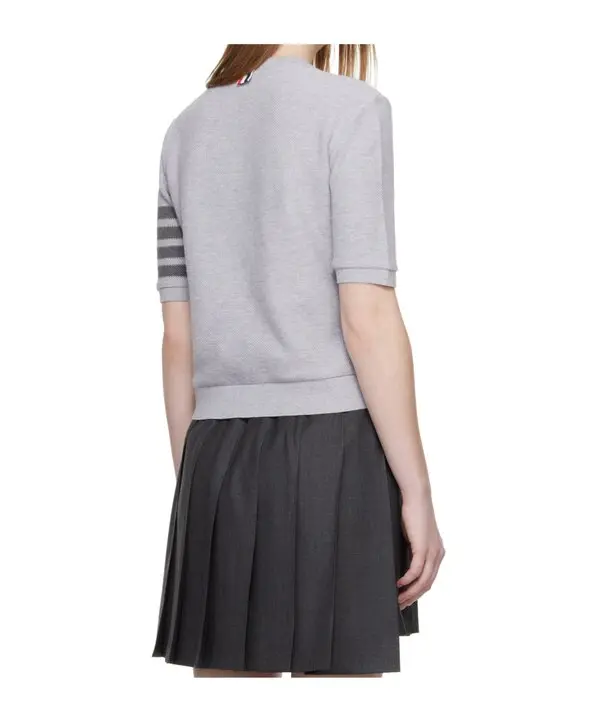 Thom Browne Four-striped T-shirt