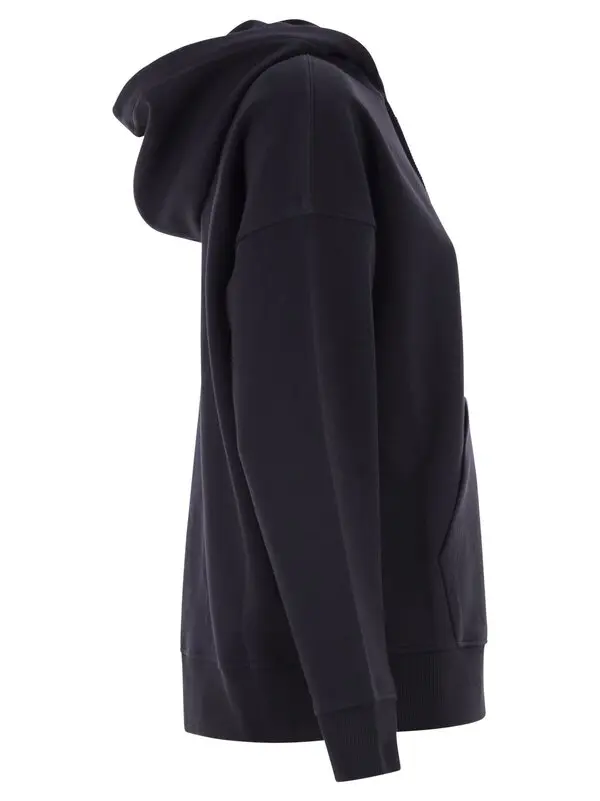 Max Mara Embroidered Drawstring Hoodie - Black