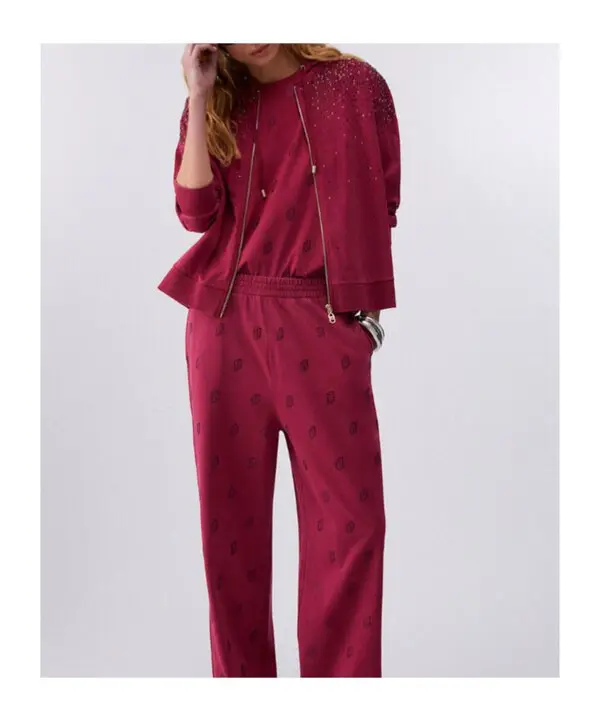 Liu Jo Embellished Zip-up Hoodie