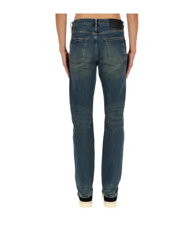 PURPLE BRAND Slim Fit Distressed Jeans
