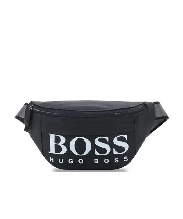 Hugo Boss Emblem Pocket Waist Bag - Black