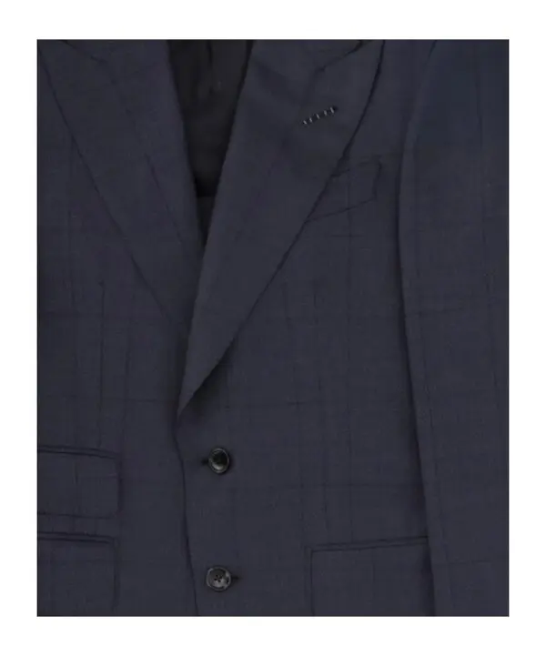 TOM FORD Check Two-piece Suits - Black