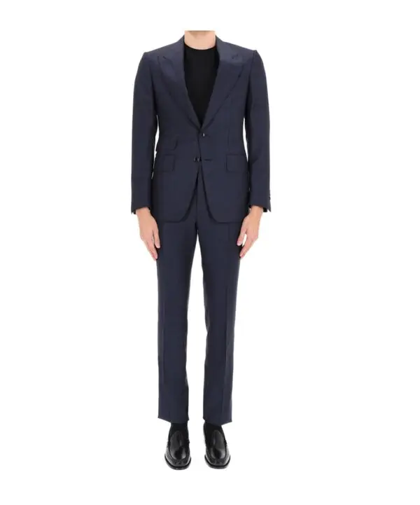 TOM FORD Check Two-piece Suits - Black