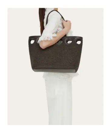 FERRAGAMO Gancini Outline Tote Bag