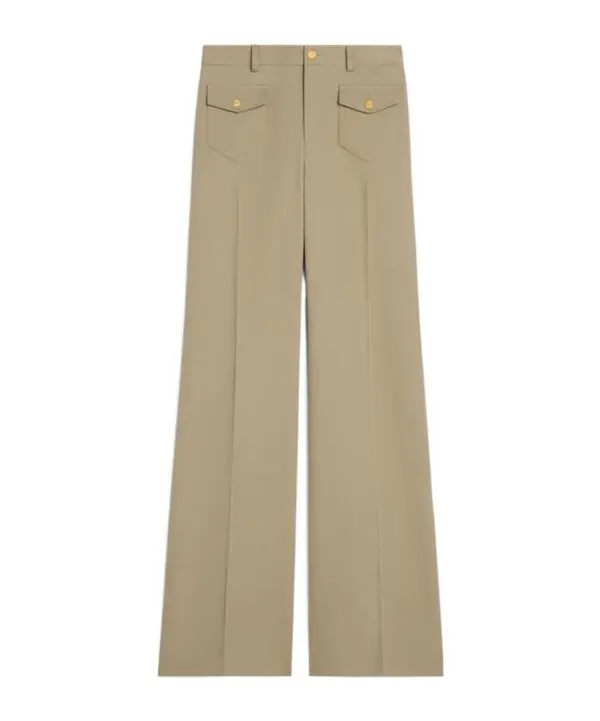 Celine Cotton Gabardine Trousers - No
