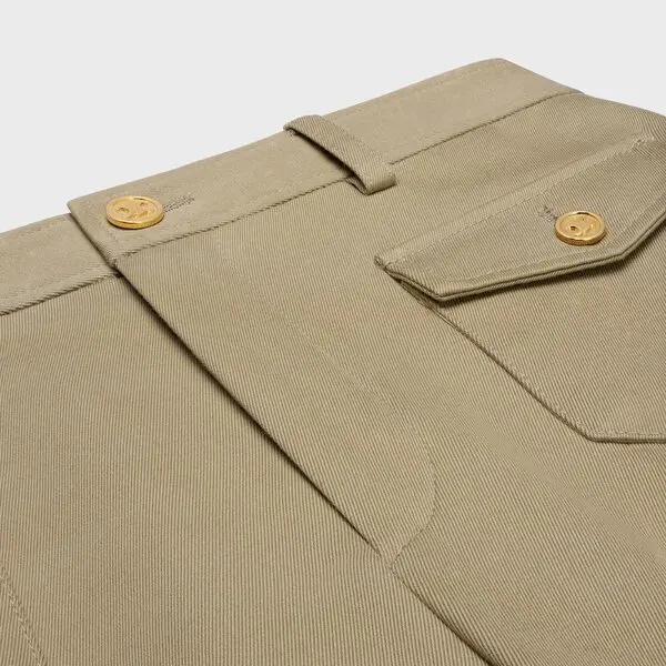 Celine Cotton Gabardine Trousers