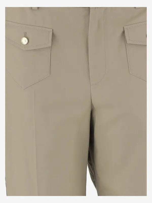 Celine Cotton Gabardine Trousers