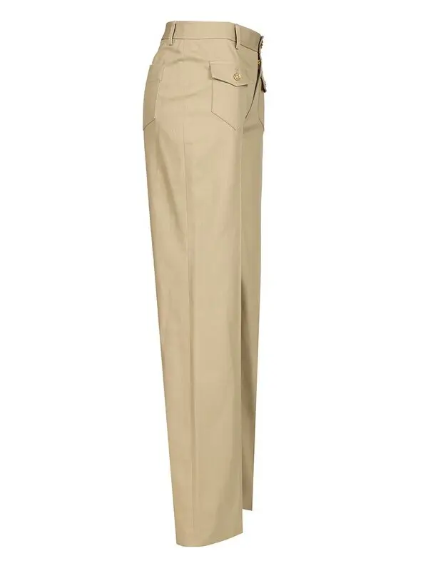 Celine Cotton Gabardine Trousers