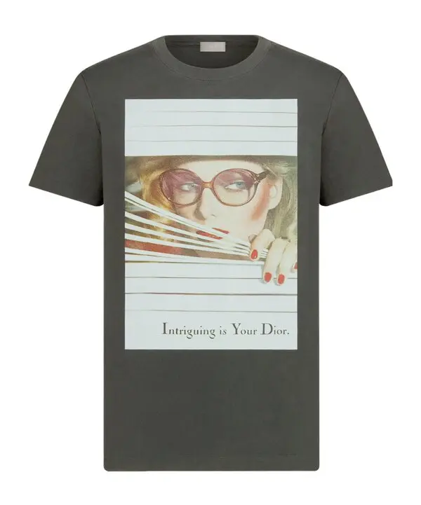 Dior Heritage Printed T-shirt, Regular Fit - Black