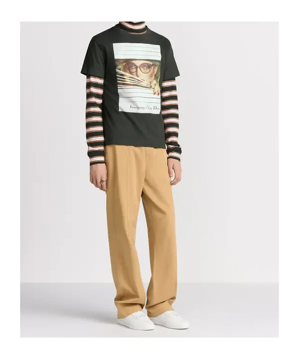 Dior Heritage Printed T-shirt, Regular Fit - Black