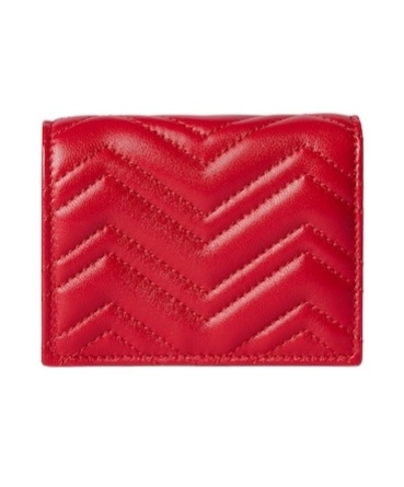 Gucci Gg Marmont Small Wallet - Bright Red