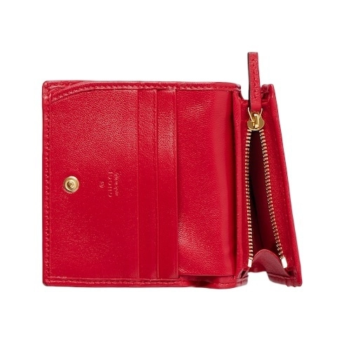 Gucci Gg Marmont Small Wallet - Bright Red