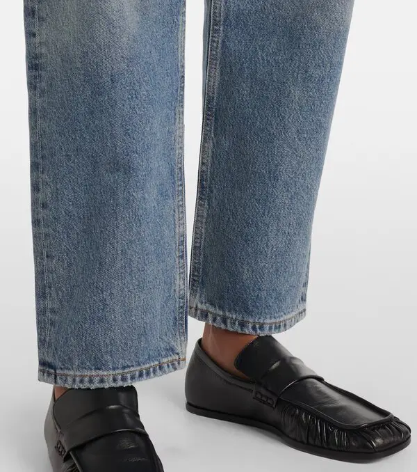 AGOLDE Mid-rise Straight-leg Denim Trousers - Blue