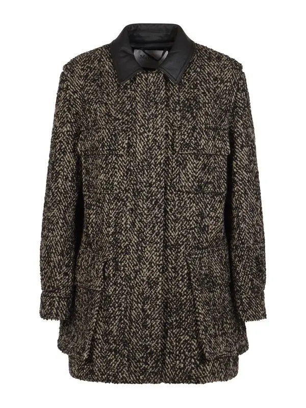 Max Mara Angio Long-sleeved Jacket - Brown
