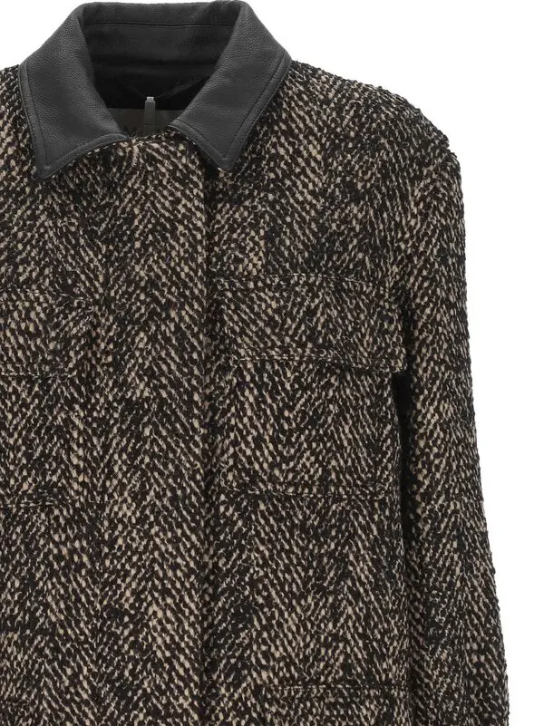 Max Mara Angio Long-sleeved Jacket - Brown