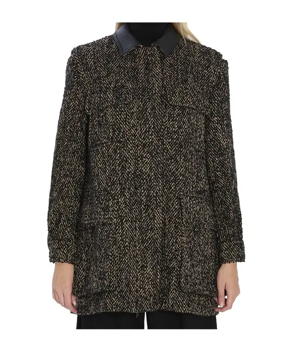Max Mara Angio Long-sleeved Jacket - Brown