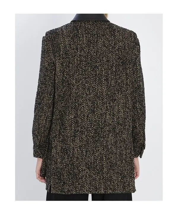 Max Mara Angio Long-sleeved Jacket - Brown