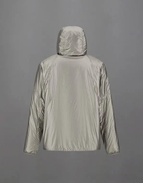 Herno Metallic Shield Hooded Jacket - Gray