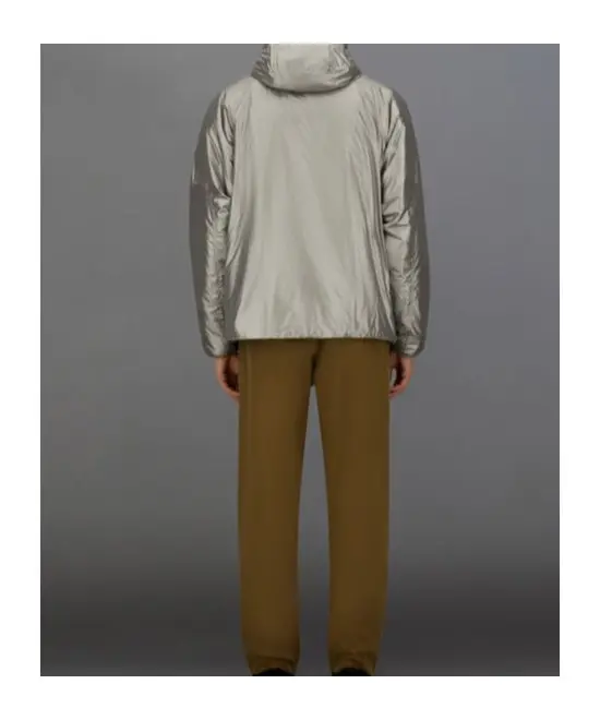 Herno Metallic Shield Hooded Jacket - Gray