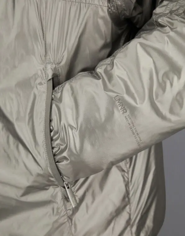 Herno Metallic Shield Hooded Jacket - Gray