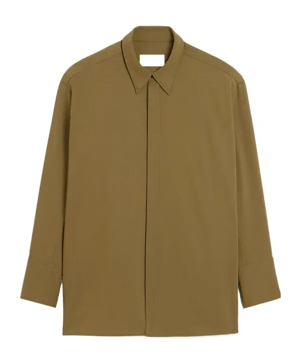 AMI Paris Long Sleeve Shirt With Side Slits