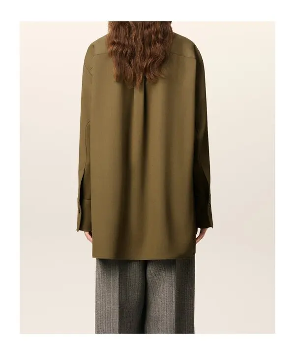 AMI Paris Long Sleeve Shirt With Side Slits