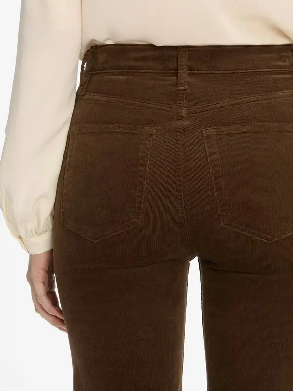 FRAME High-waisted Straight-leg Corduroy Jeans
