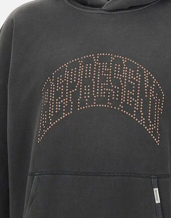 REPRESENT Studded Logo Hooded Sweater