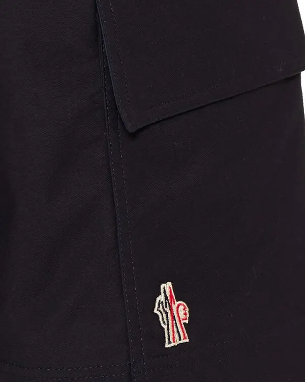 Moncler Cotton Gabardine Cargo Shorts