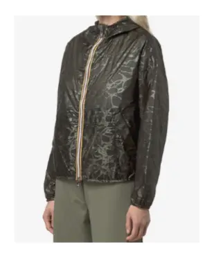 K-WAY Laurettee Super Light Hooded Jacket - Black