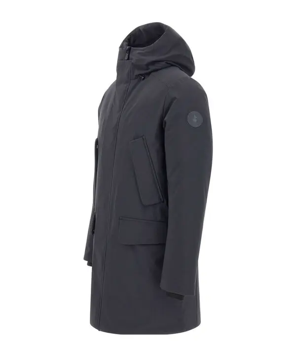 SAVE THE DUCK Hooded Zip-up Parka - Black