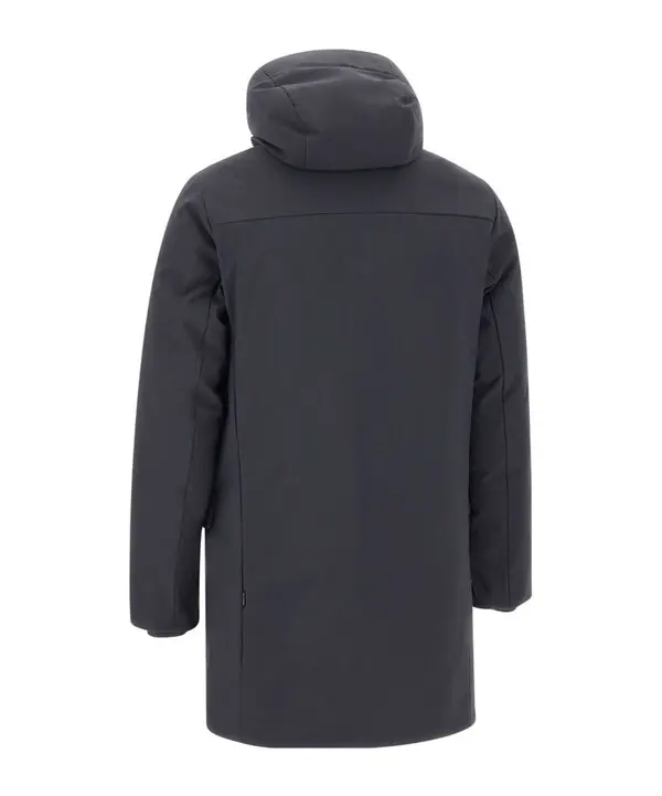 SAVE THE DUCK Hooded Zip-up Parka - Black