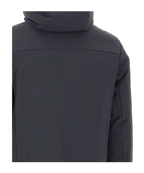 SAVE THE DUCK Hooded Zip-up Parka - Black