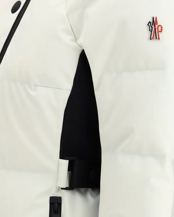 Moncler Guyane Zip-up Down Jacket - Ivory