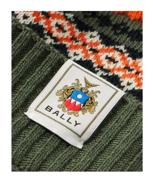 Bally Fair Isle Wool Knitted Hat - Multicolor