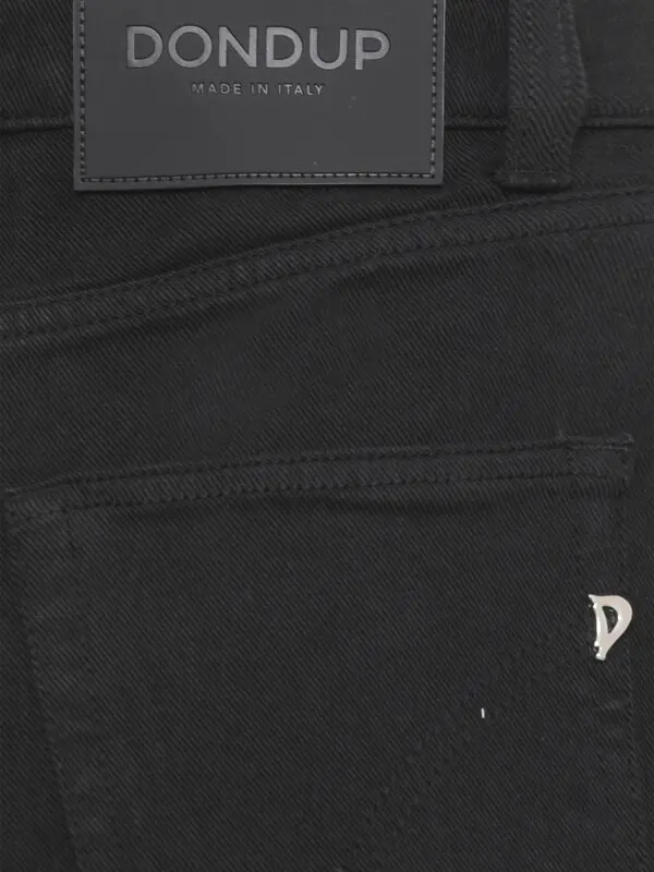 DONDUP Logo Patch Wide-leg Jeans